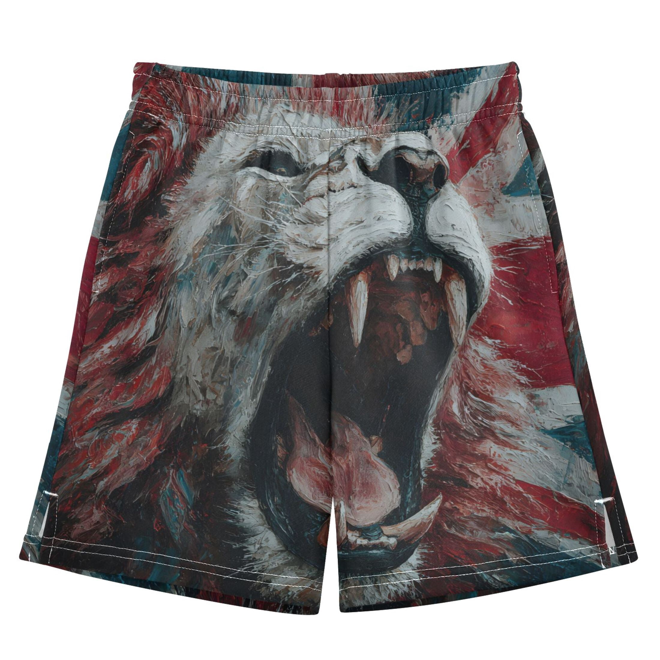 BZSMCE Adjustable Drawstring Casual Shorts With British Flag with ...
