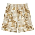 BZSMCE Adjustable Drawstring Casual Shorts With Cartoon Vintage Animal ...