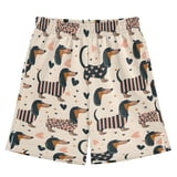 BZSMCE Adjustable Drawstring Casual Shorts With Cute Dachshund Dogs ...