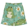 BZSMCE Adjustable Drawstring Casual Shorts With Cute Little Daisy ...