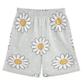BZSMCE Adjustable Drawstring Casual Shorts With Daisy Polka Dots ...