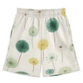 BZSMCE Adjustable Drawstring Casual Shorts With Dandelion Flower ...