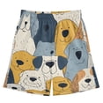 BZSMCE Adjustable Drawstring Casual Shorts With Dog Face Simple Pattern ...