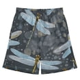 BZSMCE Adjustable Drawstring Casual Shorts With Dragonfly Dot Pattern ...