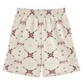 BZSMCE Adjustable Drawstring Casual Shorts With Floral Plaid Pattern ...