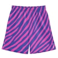 BZSMCE Adjustable Drawstring Casual Shorts With Fluorescent Pink Zebra ...