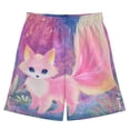 BZSMCE Adjustable Drawstring Casual Shorts With Fox Cute Pattern ...