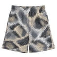 BZSMCE Adjustable Drawstring Casual Shorts With Gray Snake Skin Pattern ...