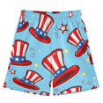 BZSMCE Adjustable Drawstring Casual Shorts With Hat Pattern Pattern ...