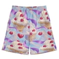 BZSMCE Adjustable Drawstring Casual Shorts With Ice Cream Cherry ...