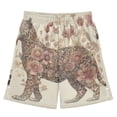 BZSMCE Adjustable Drawstring Casual Shorts With Infused Leopard Grace ...