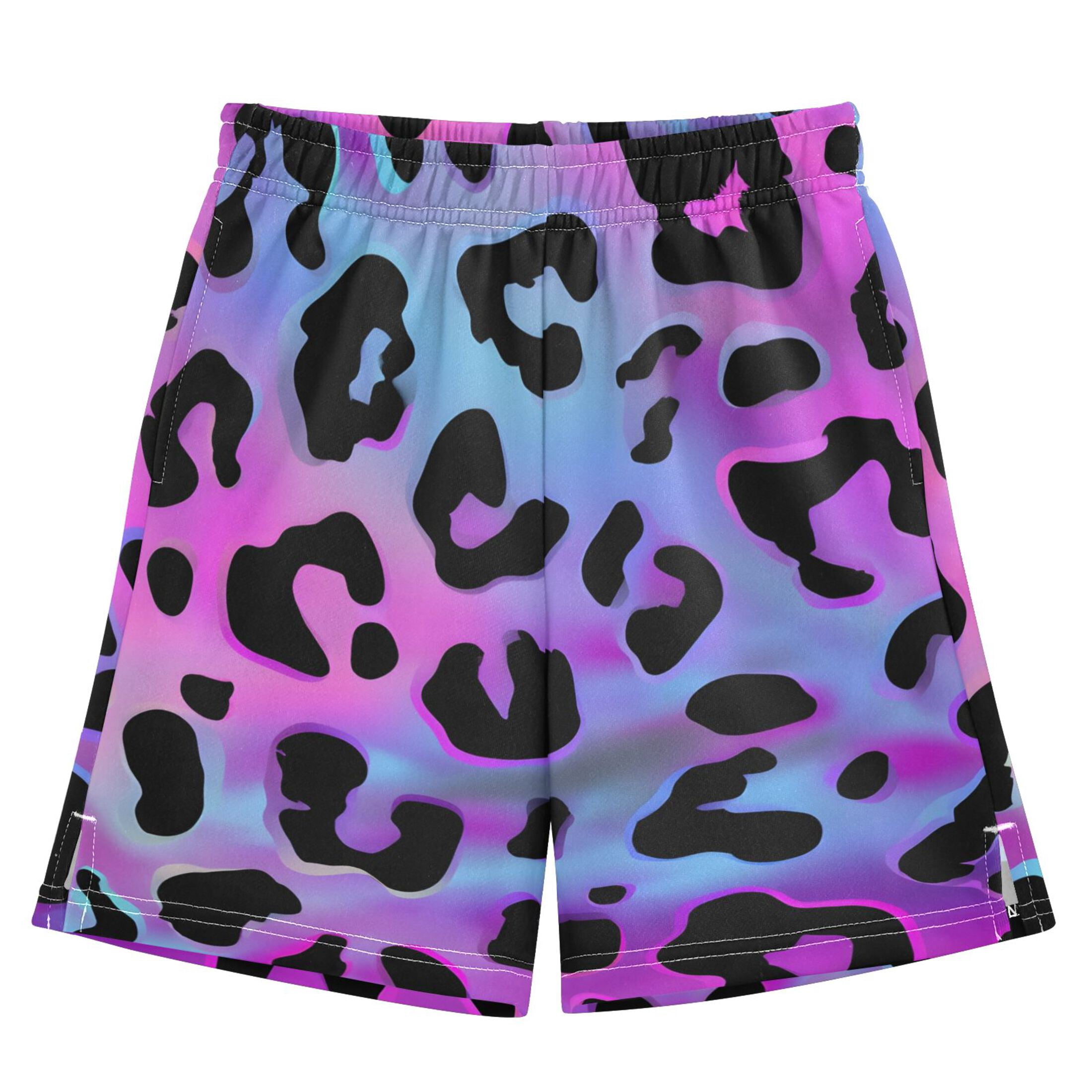 BZSMCE Adjustable Drawstring Casual Shorts With Laser Background ...