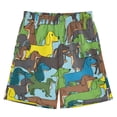 BZSMCE Adjustable Drawstring Casual Shorts With Many Dogs Pattern ...