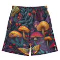 BZSMCE Adjustable Drawstring Casual Shorts With Mushroom Leaf Moth ...