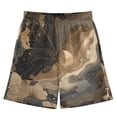 BZSMCE Adjustable Drawstring Casual Shorts With Nocturnal Silk Pattern ...