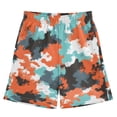 BZSMCE Adjustable Drawstring Casual Shorts With Orange Blue White ...