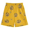 BZSMCE Adjustable Drawstring Casual Shorts With Peace Symbol Star ...