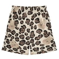 BZSMCE Adjustable Drawstring Casual Shorts With Rabbit Leopard Print ...