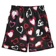 BZSMCE Adjustable Drawstring Casual Shorts With Red Heart-shaped ...