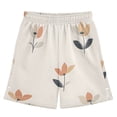 BZSMCE Adjustable Drawstring Casual Shorts With Simple Flower Pattern ...