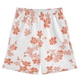 BZSMCE Adjustable Drawstring Casual Shorts With Small Flower Blossom ...