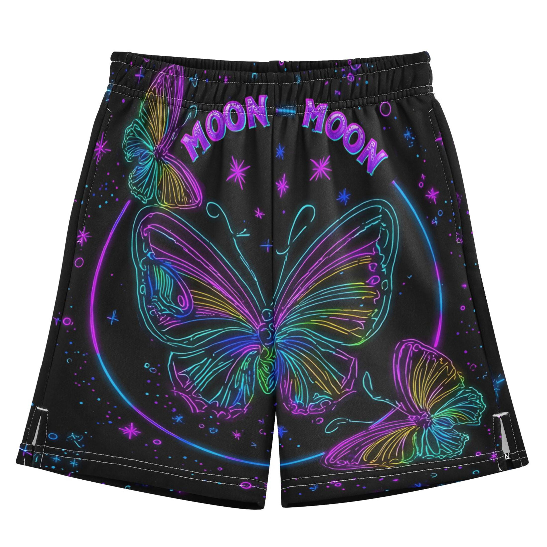 BZSMCE Adjustable Drawstring Casual Shorts With Three Butterfly Pattern ...