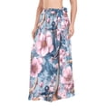 BZSMCE Anchor Pink Flower Pattern Maxi Cover-Up Skirt, Lightweight ...