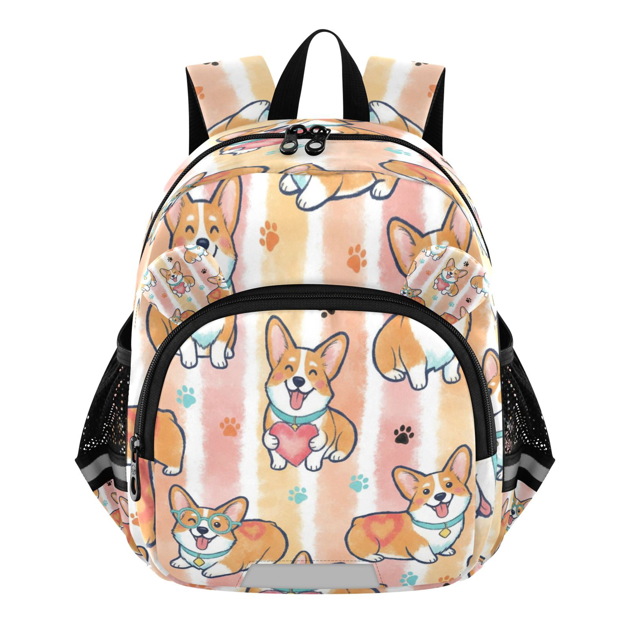 BZSMCE Backpack Suitable Schoolbag 290 Twill 9.4/12.25L-Corgi Dog Paws ...
