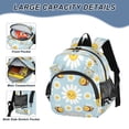 BZSMCE Backpack Suitable Schoolbag 290 Twill 9.4/12.25L-Daisy Flower ...