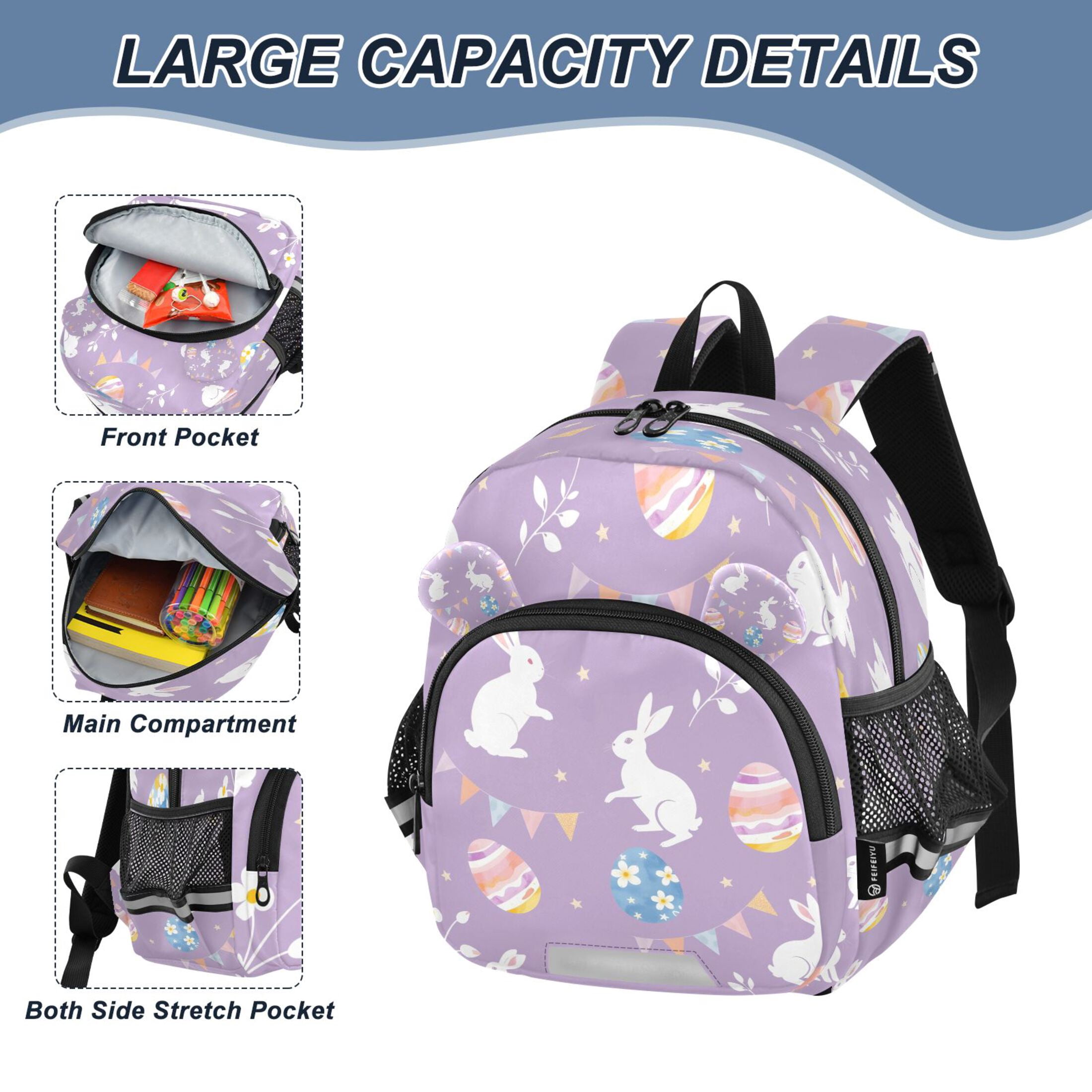 BZSMCE Backpack Suitable Schoolbag 290 Twill 9.4/12.25L-White Rabbit ...