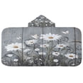 BZSMCE Bath Towels Soft Hooded Beach Towel In White Daisies Butterfly ...