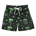 BZSMCE Beach Shorts Trunks Quick Dry Short Clover Green Tile Beer ...