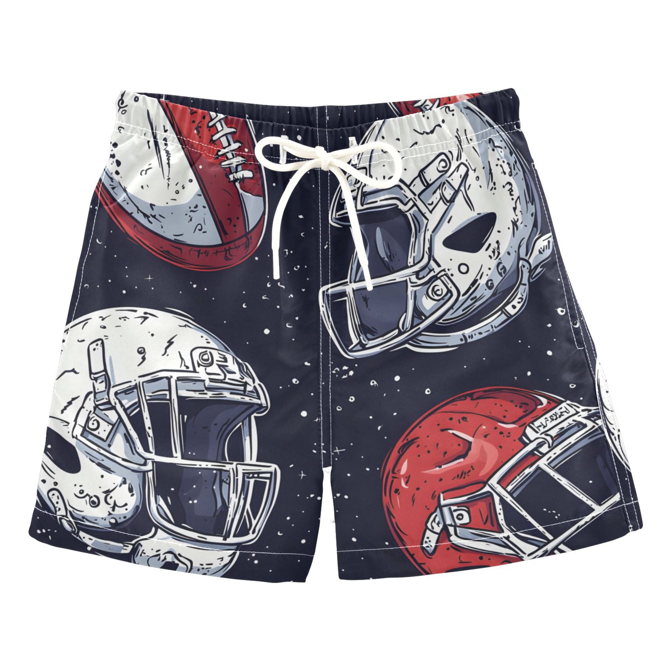 BZSMCE Beach Shorts Trunks Quick Dry Short Football Black Helmet ...