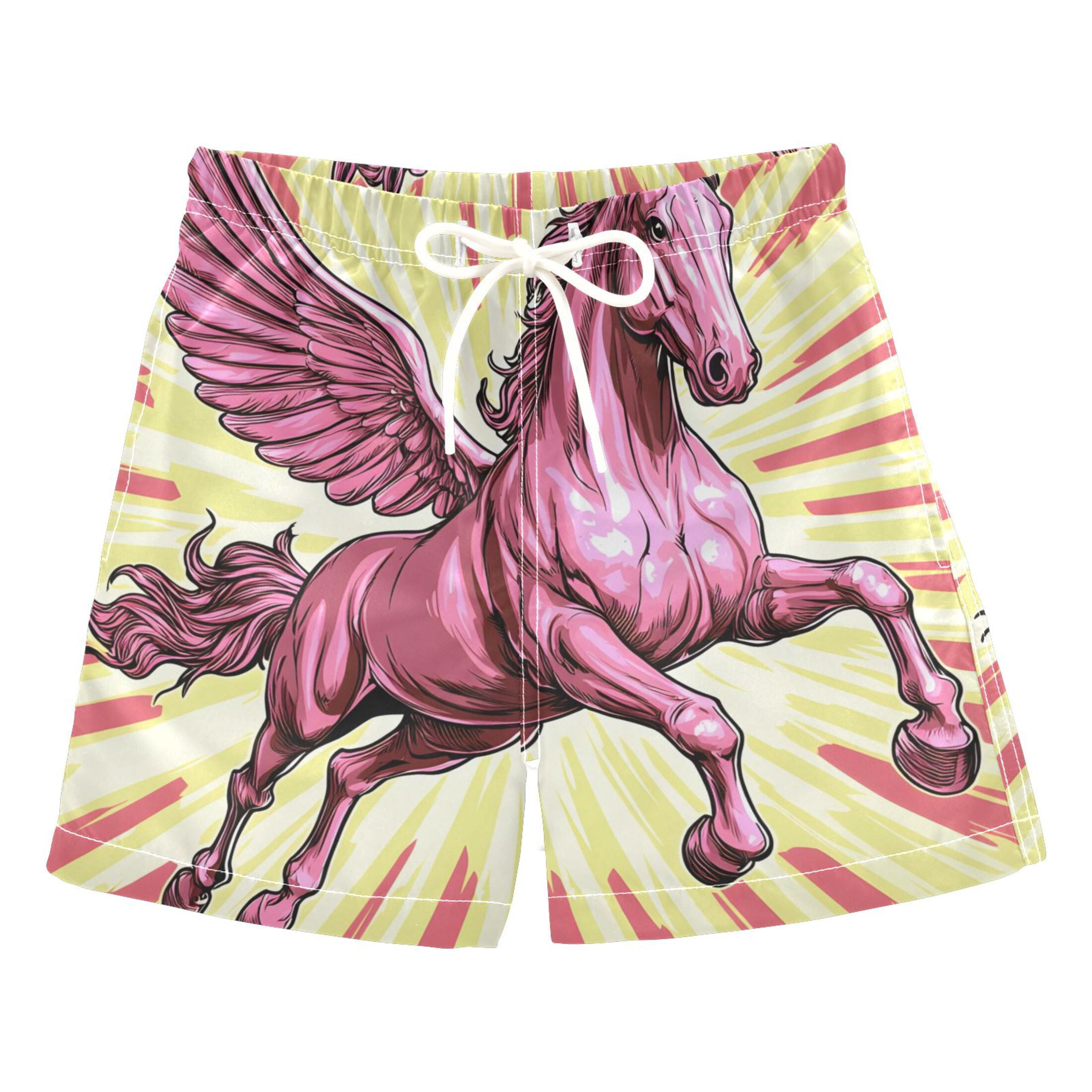 BZSMCE Beach Shorts Trunks Quick Dry Short Unicorn Pattern (11) Of ...