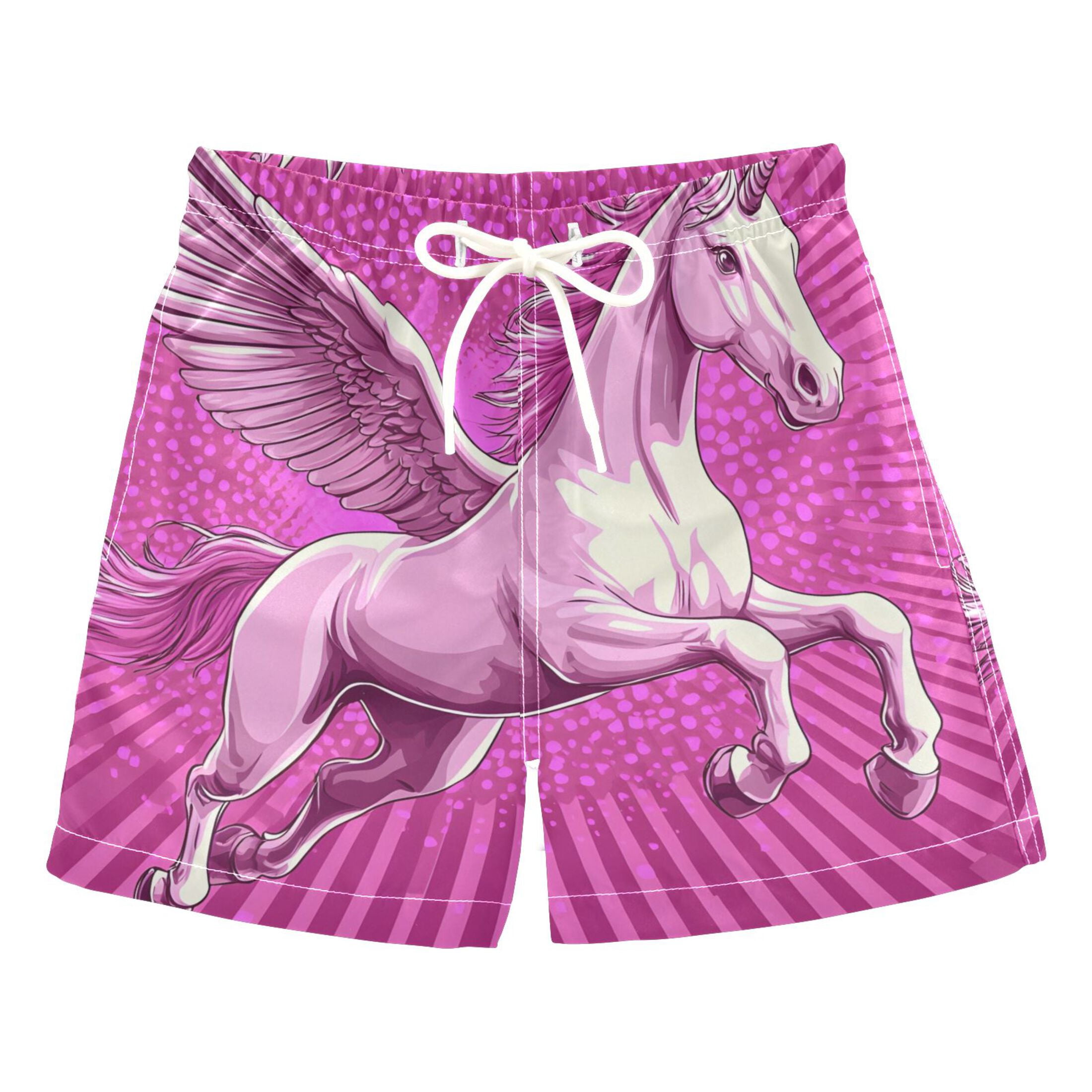 BZSMCE Beach Shorts Trunks Quick Dry Short Unicorn Pattern (15) Of ...