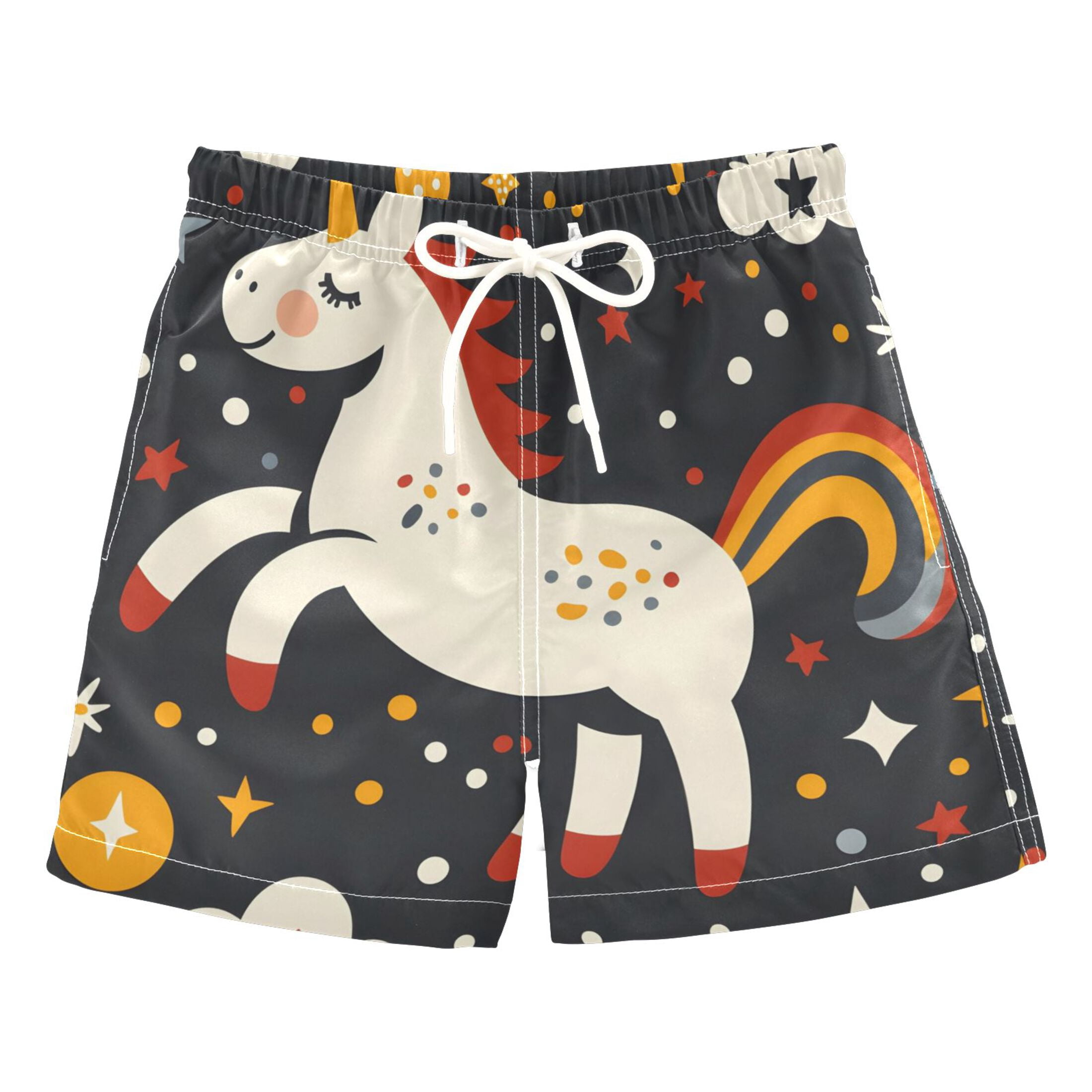 BZSMCE Beach Shorts Trunks Quick Dry Short Unicorn Pattern (4) Of ...