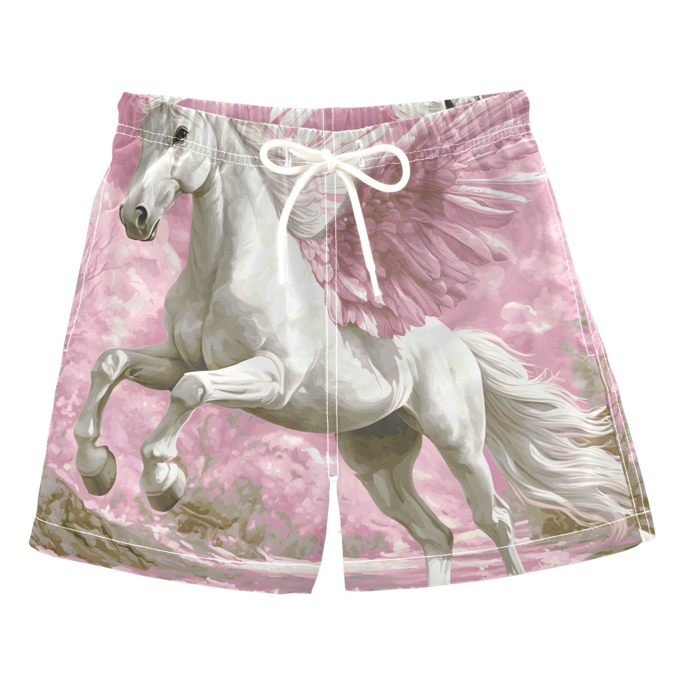 BZSMCE Beach Shorts Trunks Quick Dry Short Unicorn Pattern (6) Of ...
