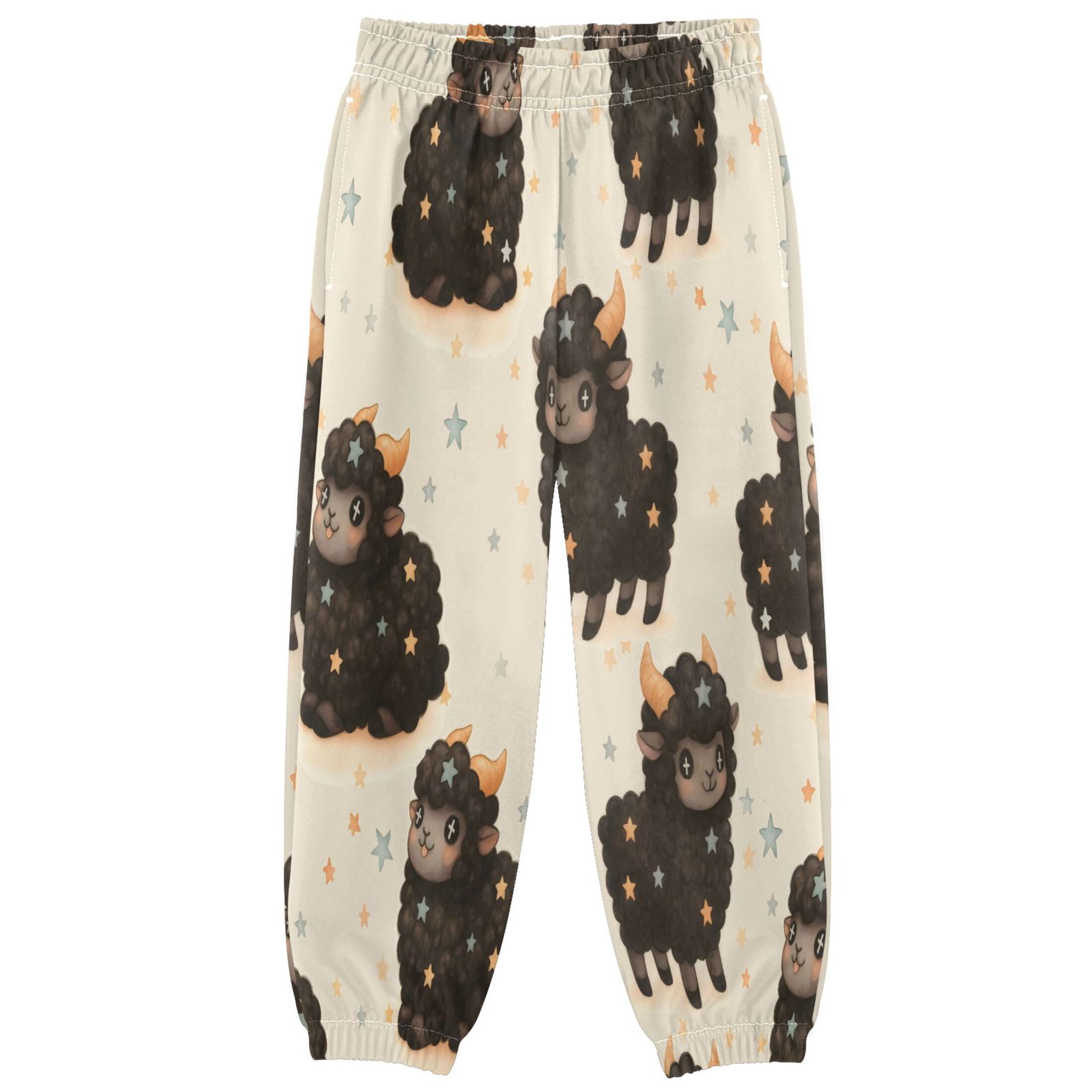 BZSMCE Black Sheep Stars Pattern Print Elastic Waist Jogger Pants ...