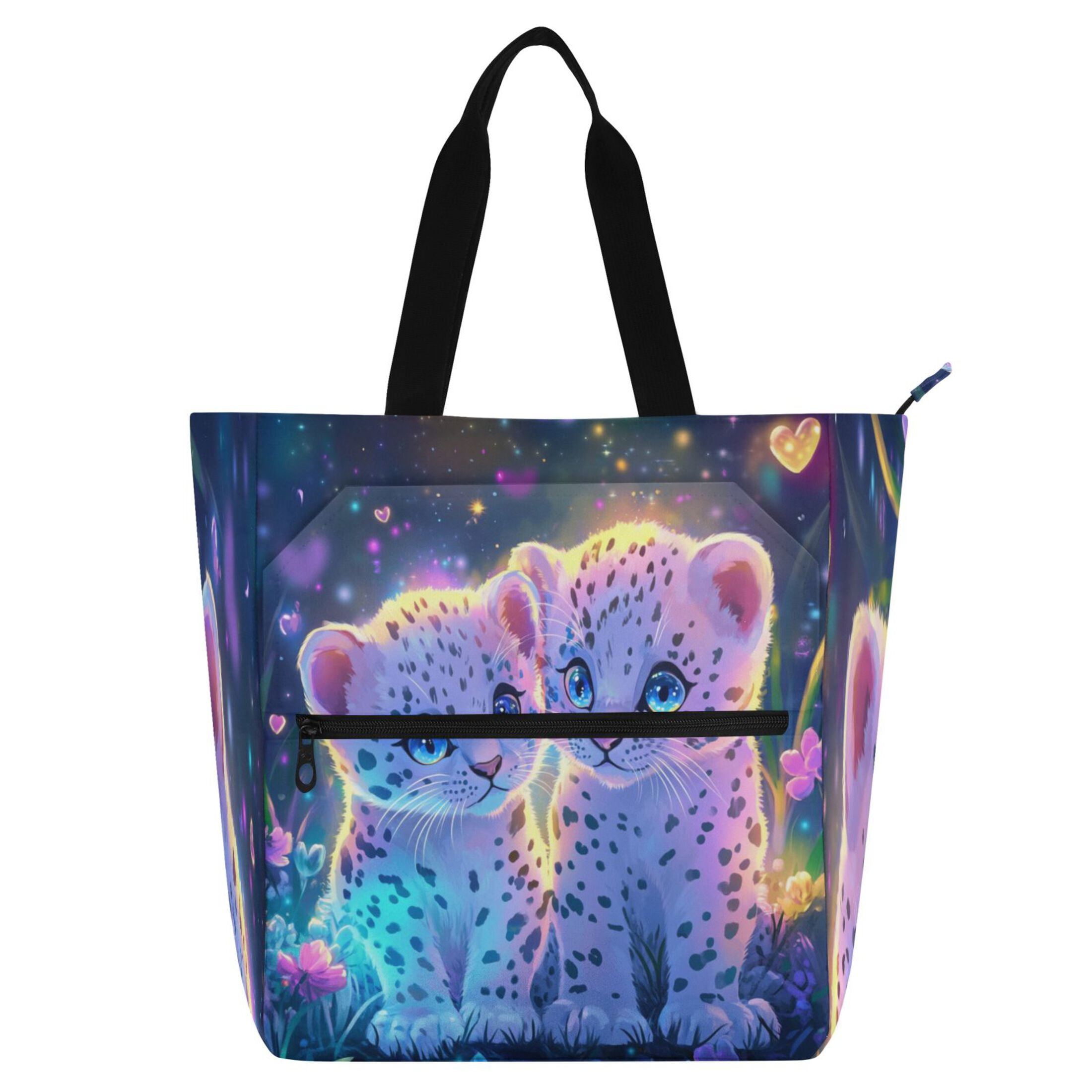 BZSMCE Book Tote Bag Casual Style Creatively Sparkling Cuddle Buddies ...