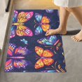 BZSMCE Butterflies Colorful Background Pattern 2-Piece Non-Slip ...