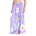 BZSMCE Butterfly Daisy Pattern Maxi Cover-Up Skirt, Lightweight Quick ...