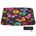 BZSMCE Butterfly Flowers Car Windshield Foldable Sunshade Umbrella UV ...