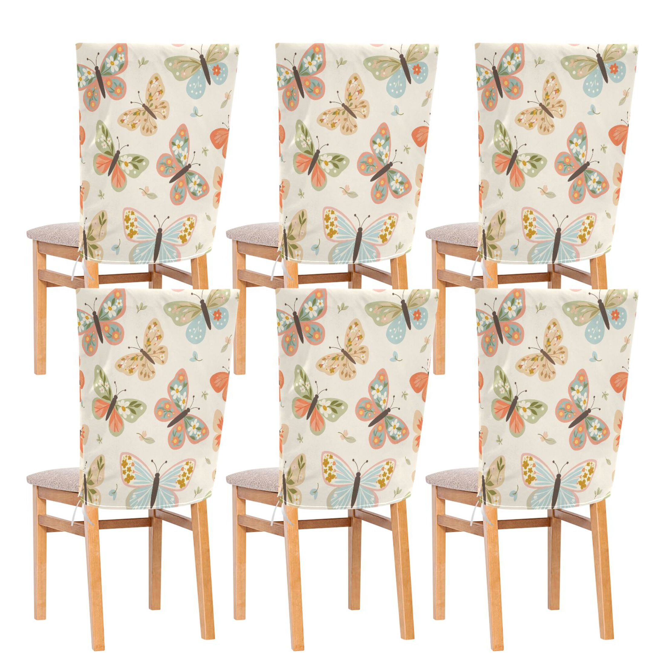 BZSMCE Chair Covers Set Home Decor Seat Back Cover Butterfly with ...