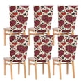 BZSMCE Chair Covers Set Home Decor Seat Back Cover Leopard Heart Edgy ...