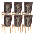 BZSMCE Chair Covers Set Home Decor Seat Back Cover Leopard Pearl ...