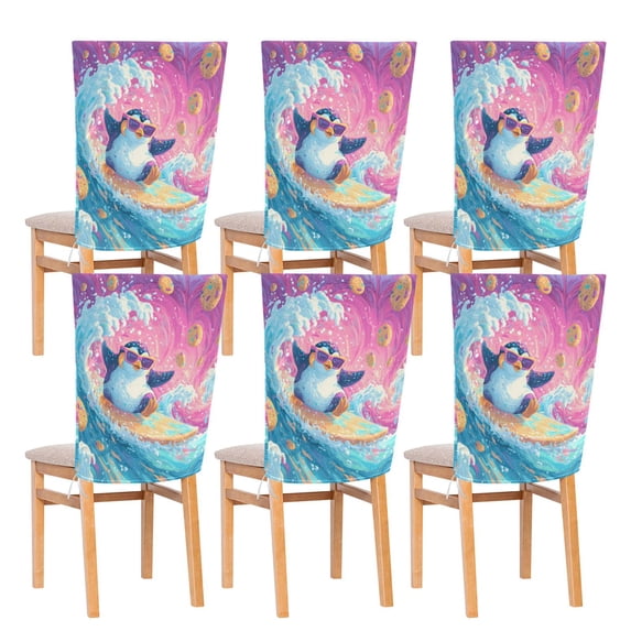 BZSMCE Chair Covers Set Home Decor Seat Back Cover Psychedelic Surf ...