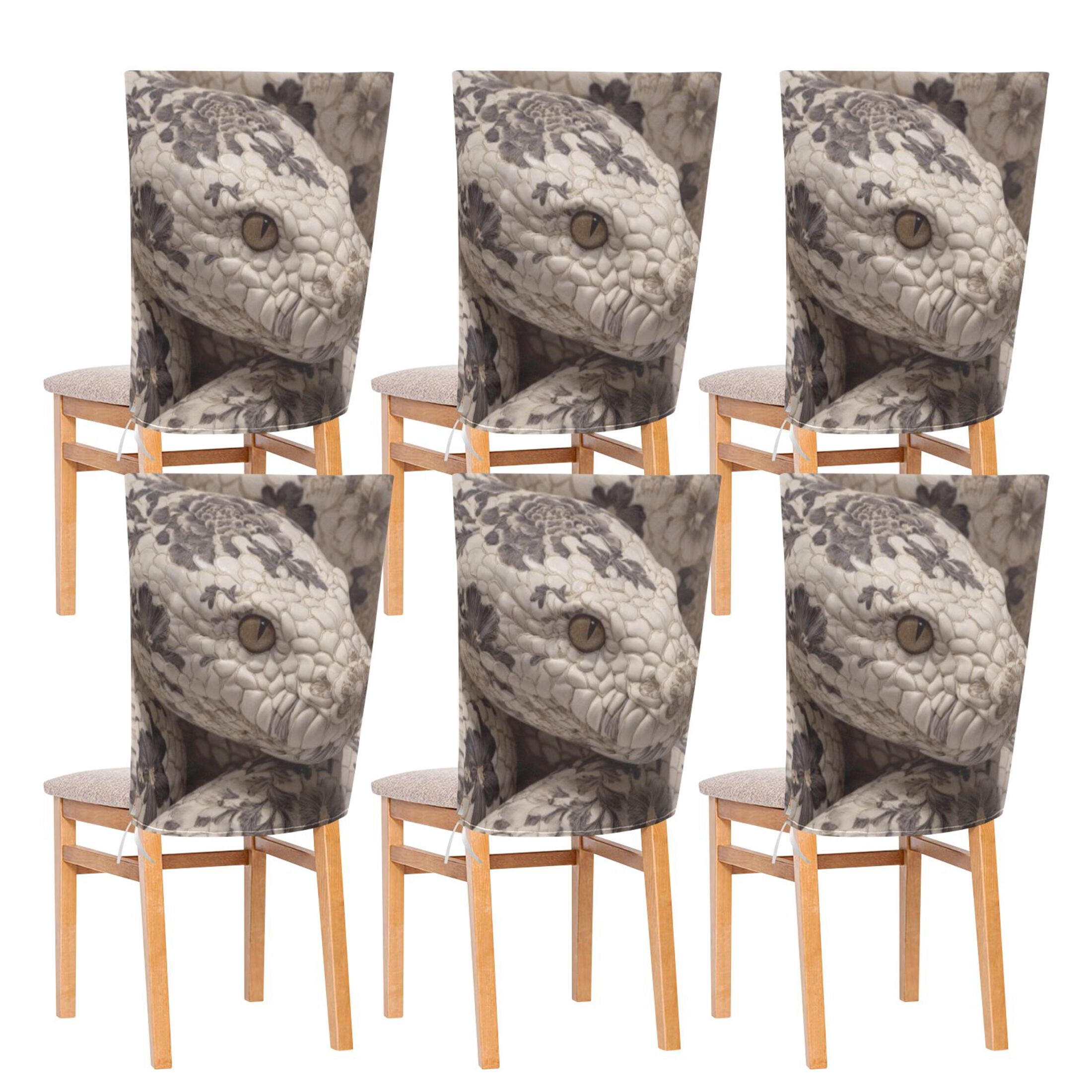 BZSMCE Chair Covers Set Home Decor Seat Back Cover Textured Floral ...