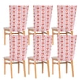 BZSMCE Chair Covers Set Home Decor Seat Back Cover White Stripe Daisy ...