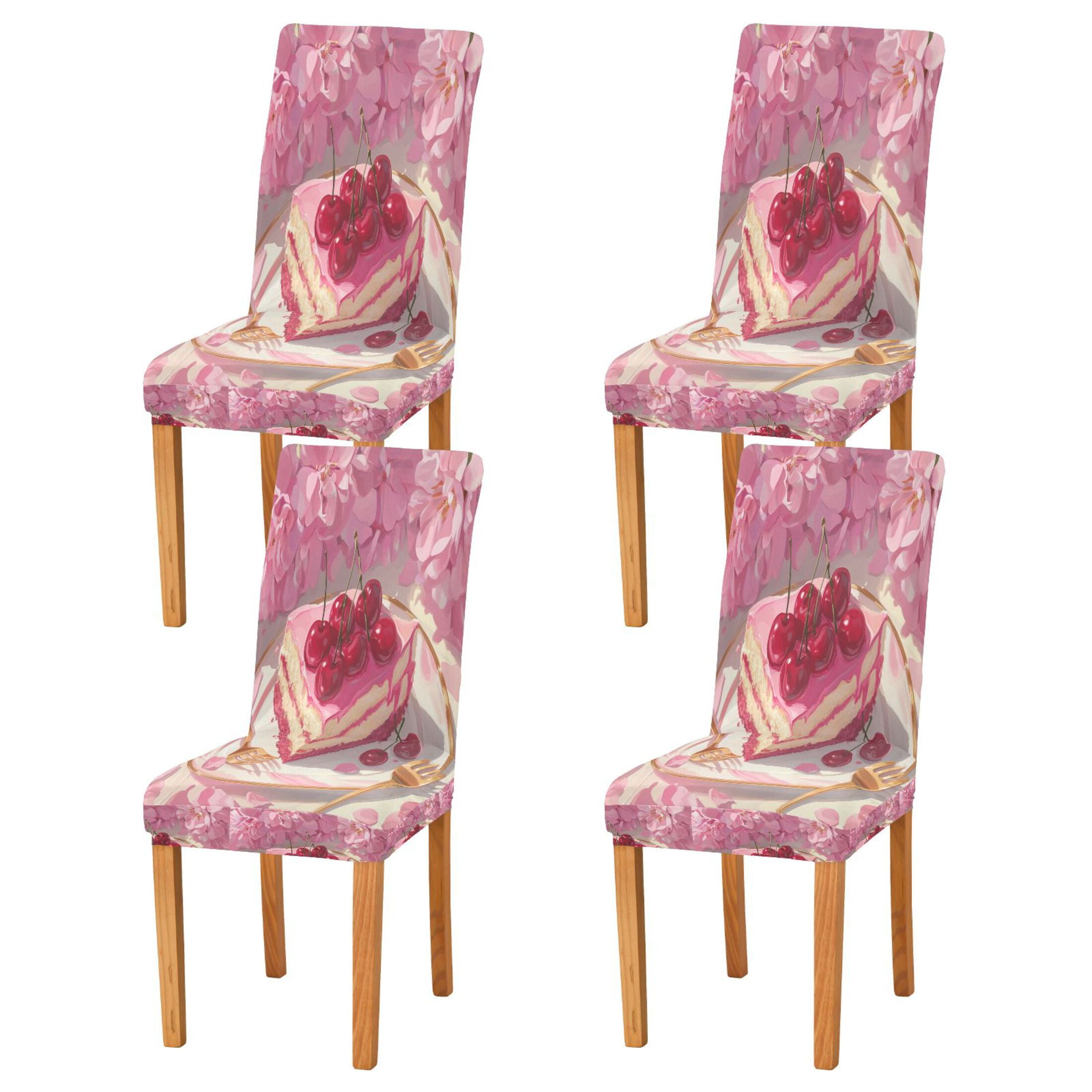 BZSMCE Chairs Slipcovers Dining Chair Covers Cherry Blossom Delight ...