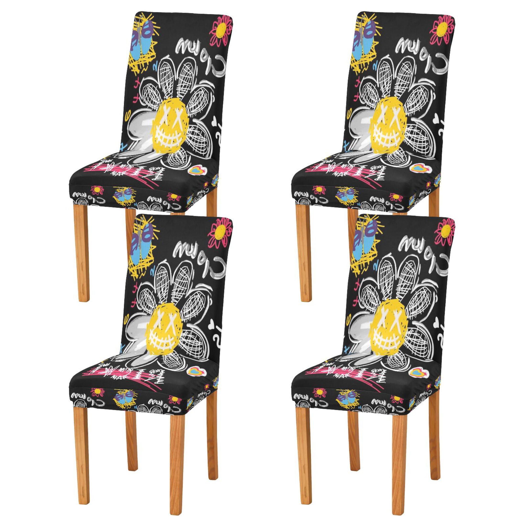 BZSMCE Chairs Slipcovers Dining Chair Covers Colorful Dreams Creative ...